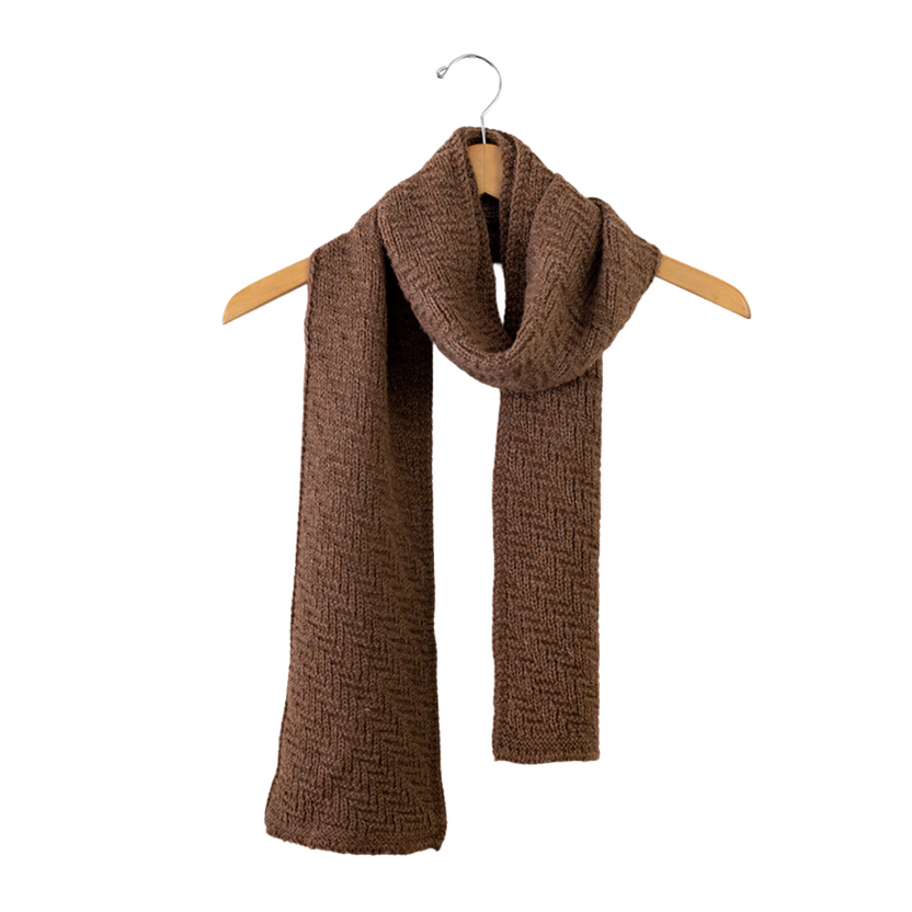 Herringbone Alpaca Scarf – American Made Alpaca